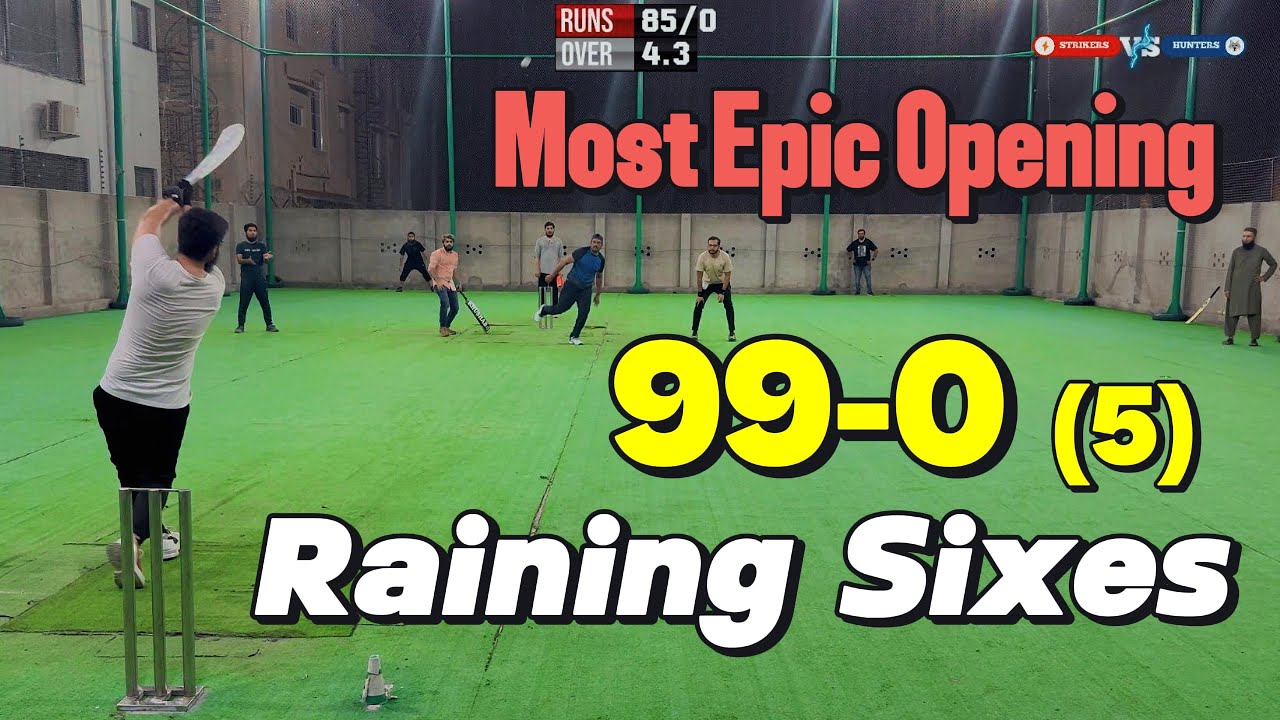 100 Runs in 5 Overs! Explosive Power Hitting | Cricket Match Highlights ...