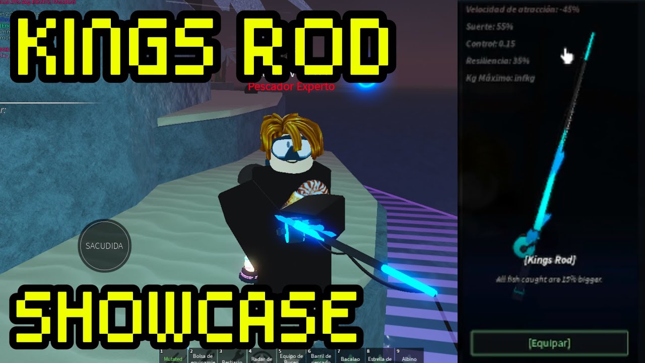 CÓMO CONSEGUIR LA KINGS ROD + SHOWCASE - ROBLOX FISCH - YouTube