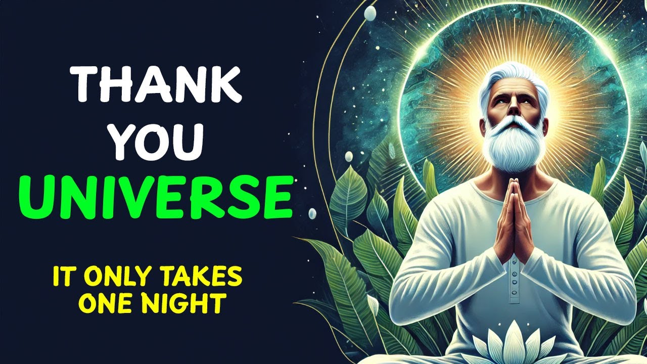 THANK YOU UNIVERSE AFFIRMATIONS WHILE YOU SLEEP - YouTube