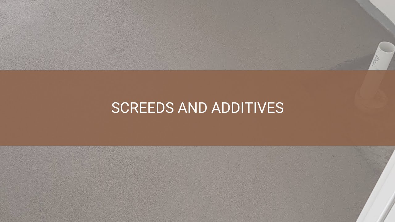 How To: Screeds and Additives - YouTube