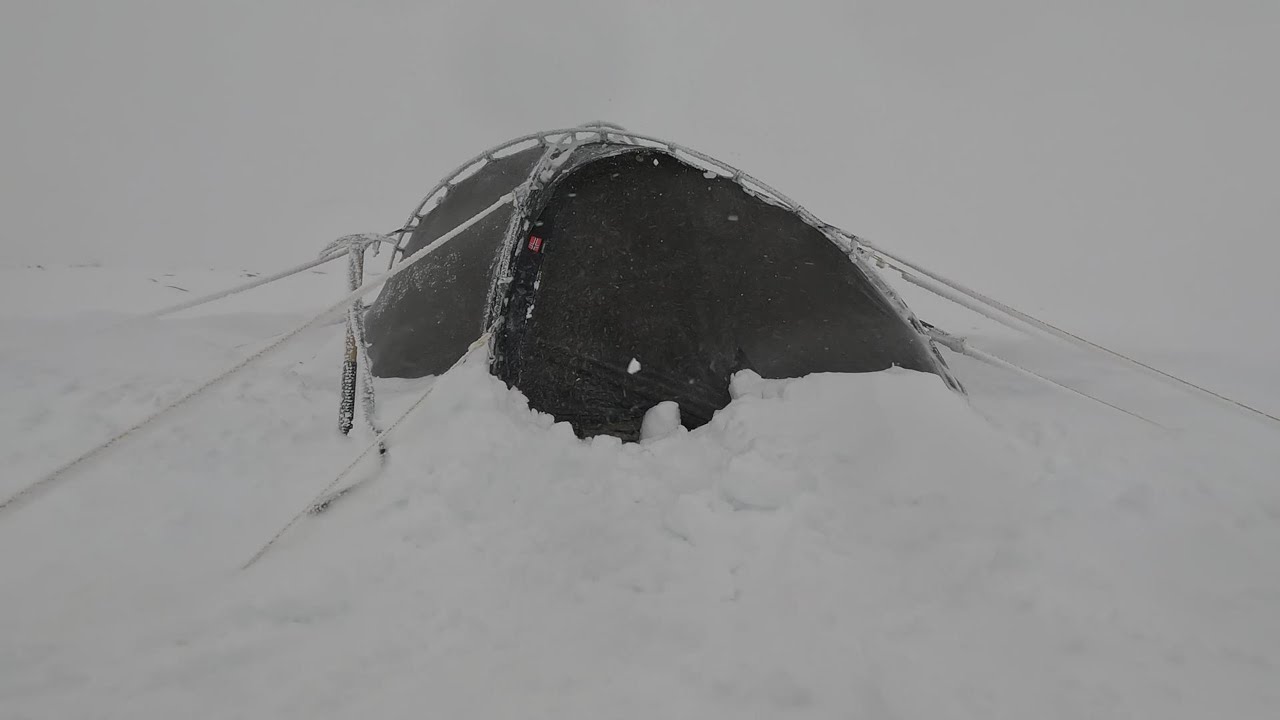Camping in a Scottish winter up Lochnagar in the Nortent Vern 1. - YouTube