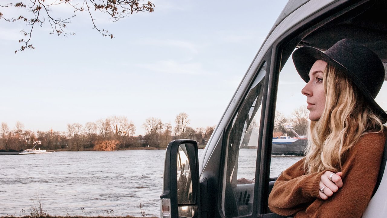 What a VIEW! Waking up on the Rhine Ep 5 | VAN LIFE EUROPE | Van Life ...