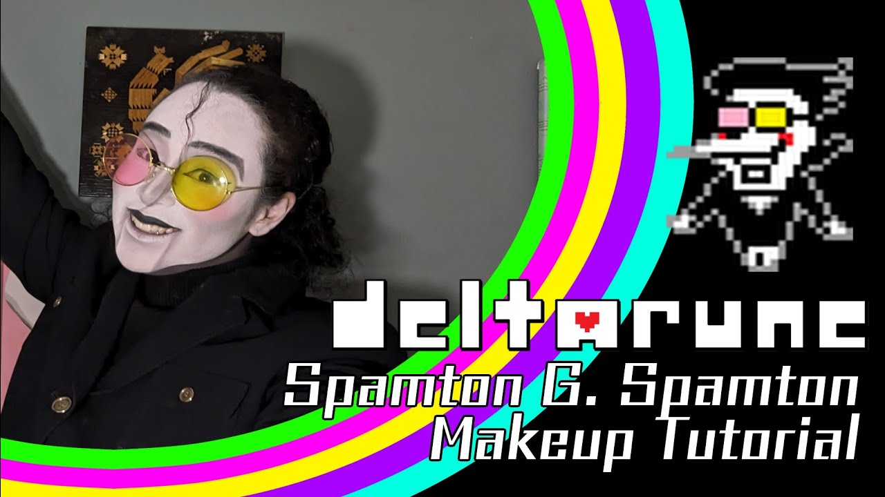 DELTARUNE'S SPAMTON G. SPAMTON COSPLAY MAKEUP TUTORIAL by Lovely Nova ...
