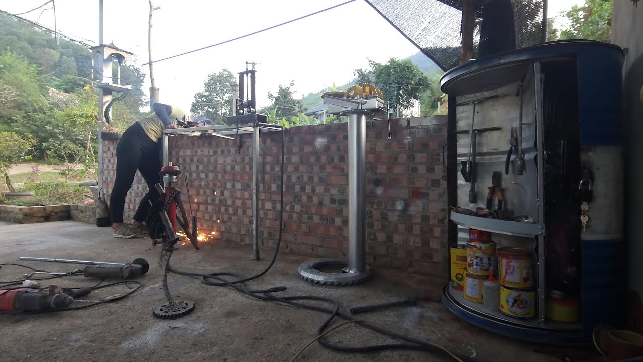 Building Iron Bend Vam DIY | Make Curved Iron Bending Machine from ...