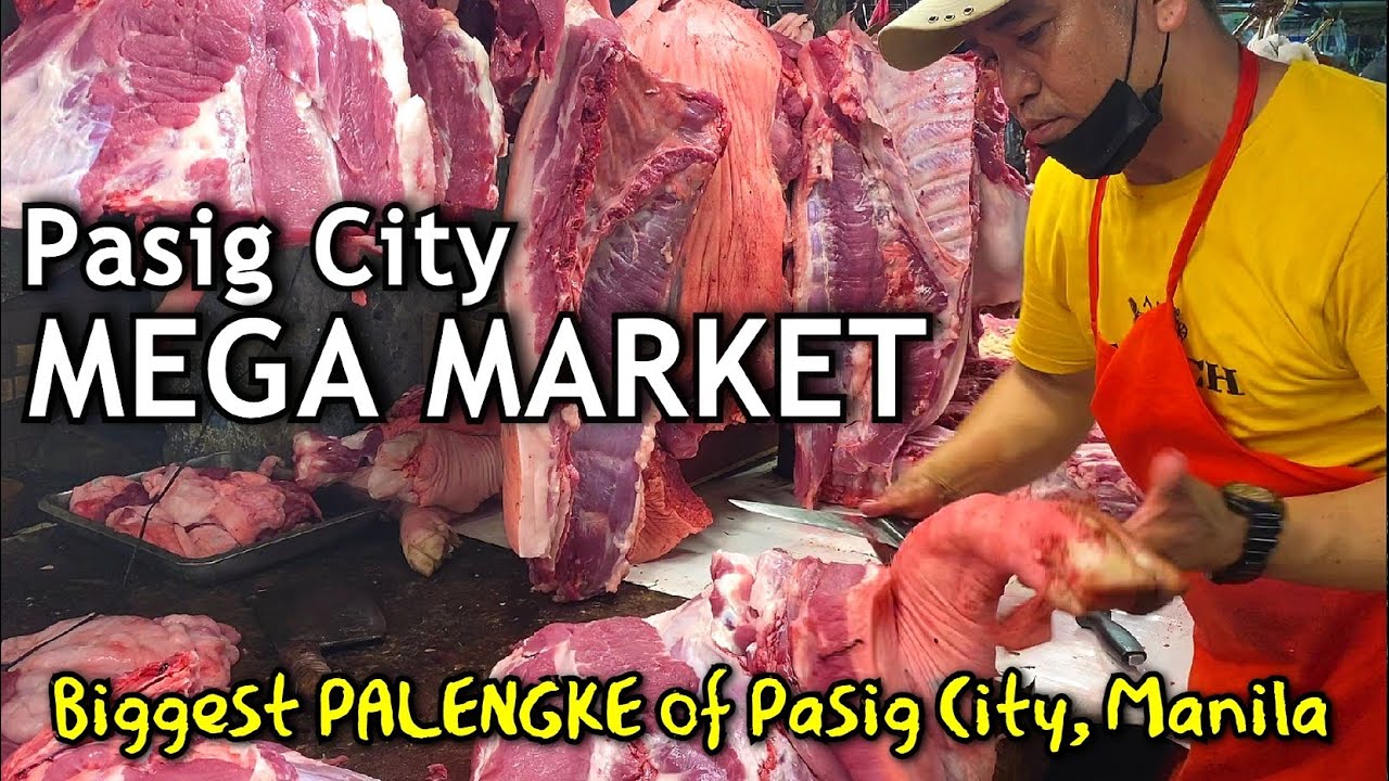 PASIG CITY MEGA MARKET | Local Filipino Food Market - PALENGKE TOUR in ...
