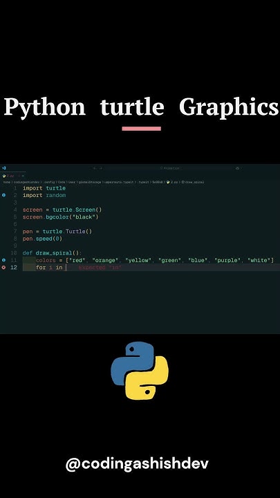 Python Turtle Graphics Shorts Python Pythonturtlegraphics Youtube