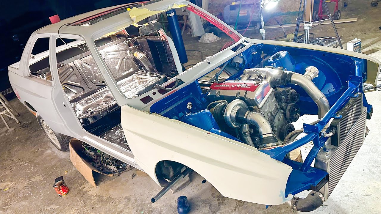 Installing The BMW E30M3's Honda S2000 Engine And POR15 Coating The ...