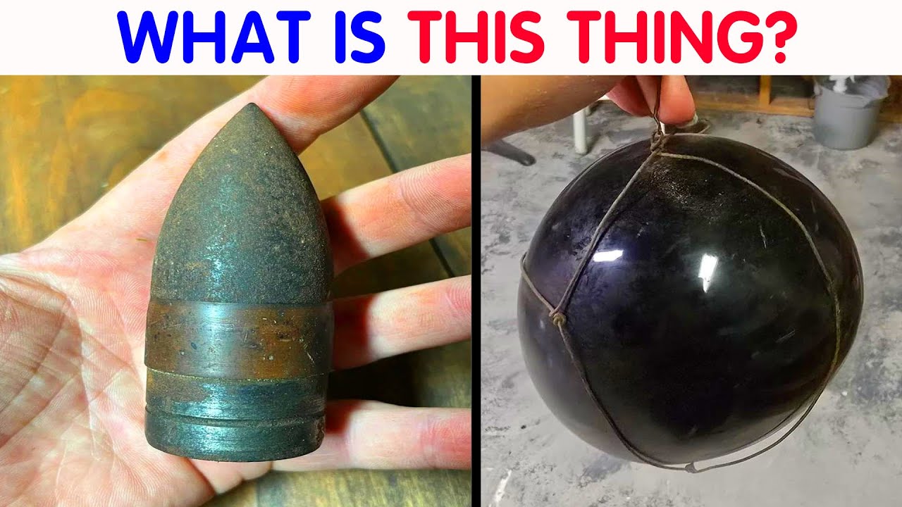 What is this heavy, bullet-shaped object I found in a workshop? - YouTube