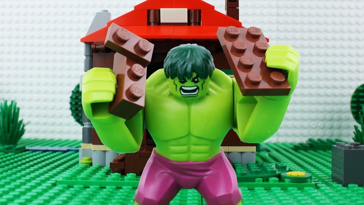 LEGO Hulk Brick Building STOP MOTION | Hulk LEGO House Building | LEGO ...