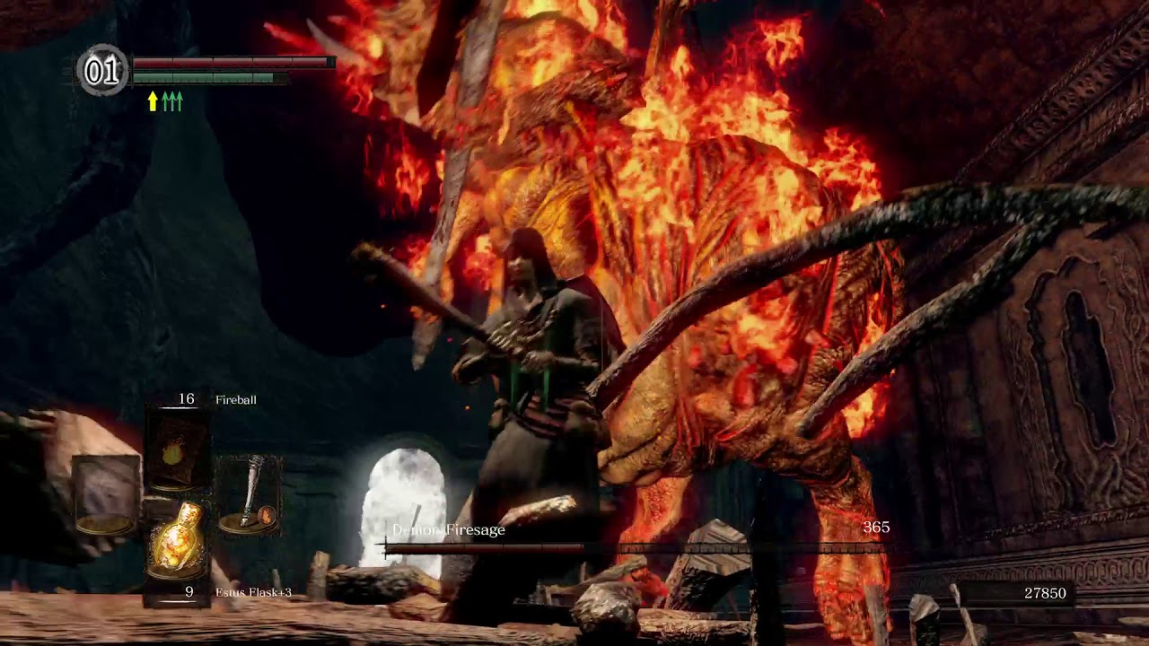 DARK SOULS™: REMASTERED SL1 Demon Firesage - YouTube