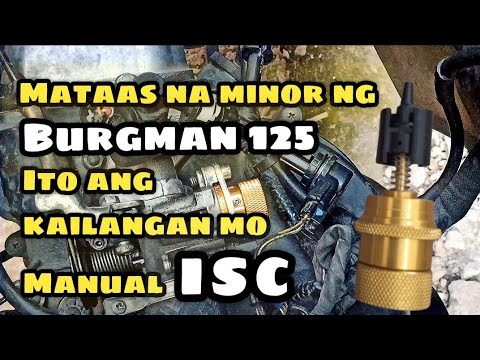 Problema ng mataas o walang minor ng burgman 125 MANUAL ADJUSTER ...