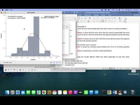 Handling autocorrelation in OLS estimated model using Gretl - YouTube