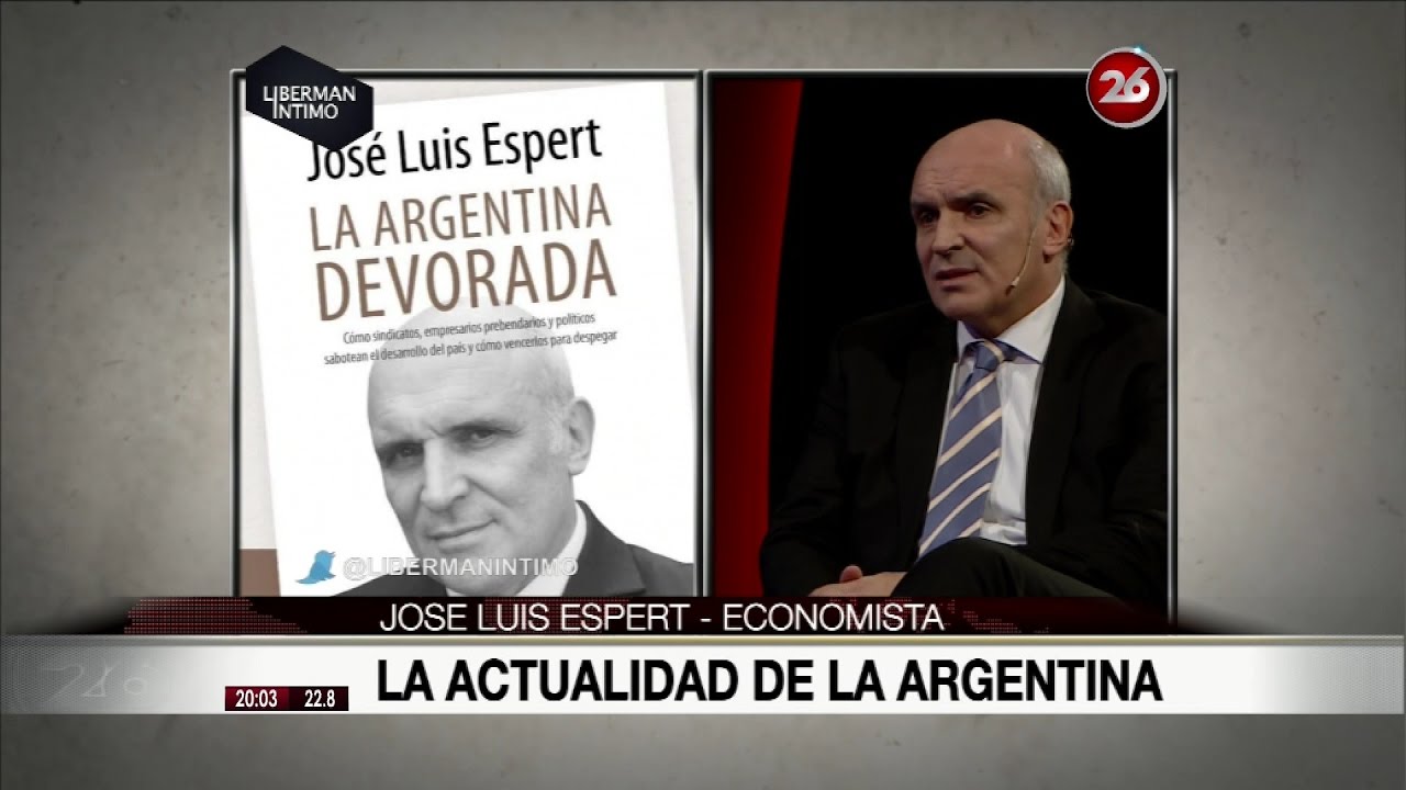 José Luis Espert en "Liberman intimo" con Martín Liberman, por Canal 26 ...