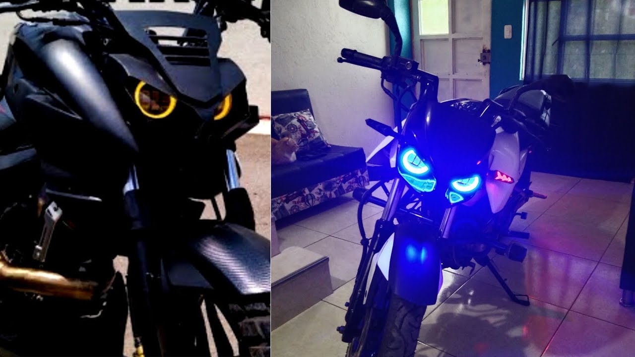 FARO MORPHEUS (FIBRA DE VIDRIO) PULSAR 180 MODIFICADA. OJO DE ANGEL 🏍️🔥 ...
