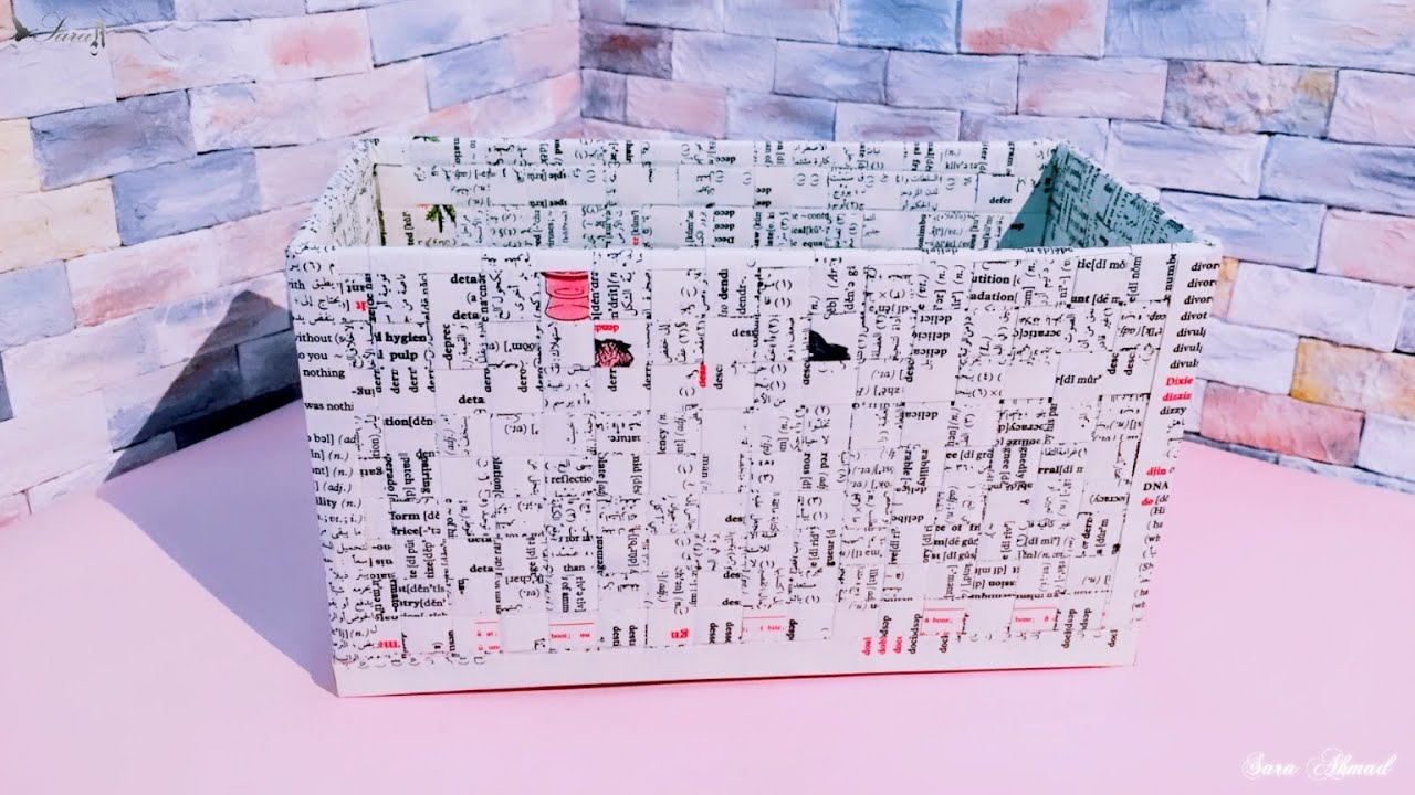 How to make box of books paper - YouTube