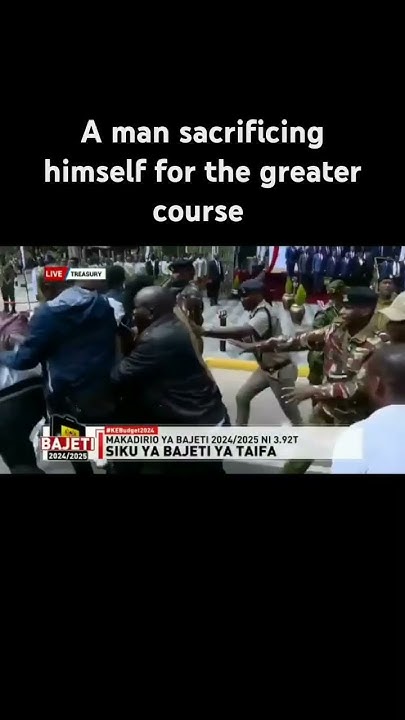 A Man Attacks Cbk Boss Dr Kamau Thugge Over Finance Bill Finance