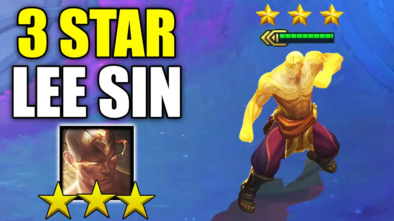 3 STAR LEE SIN ⭐⭐⭐ Kick away everyone! (Teamfight Tactics TFT Fates Set ...