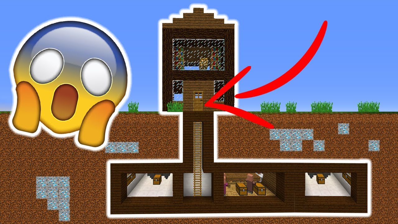La Mayor Casa Secreta De Tierra De Todo Minecraft Youtube