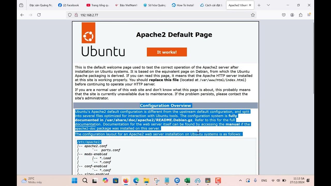 Thử cài đặt Apache PHP MySQL phpMyAdmin trên Ubuntu Server - YouTube