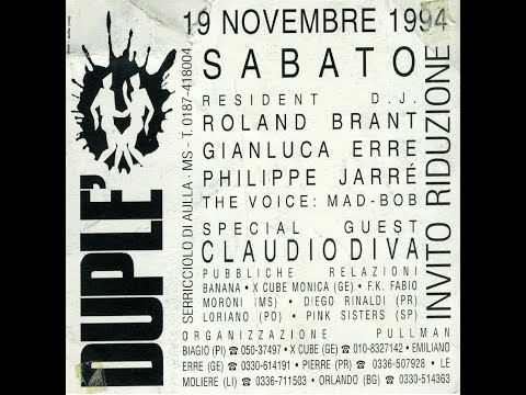 Discoteca Duplè (Aulla MS) 19-11-1994 Claudio Diva & Mad Bob - YouTube