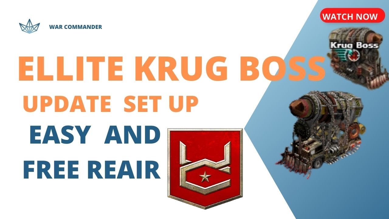 war commander elite krug boss base updated setup easy and free repair ...