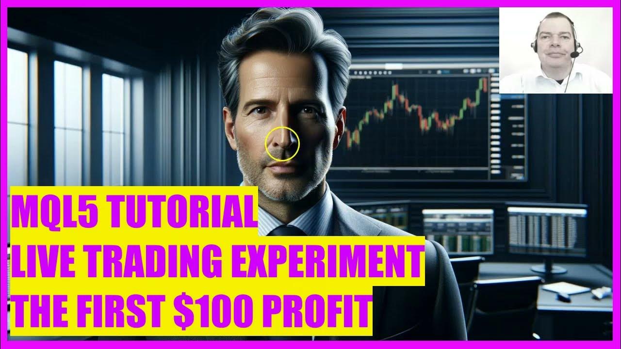 Mql5 Tutorial Live Trading Experiment 2024 First 100 Dollars Profit Youtube