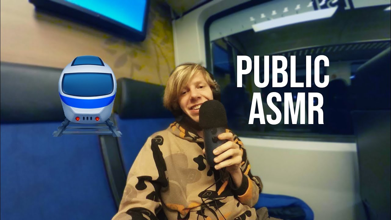 ASMR on a train (Public ASMR) - YouTube