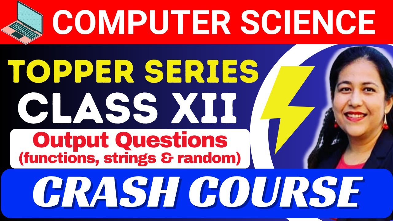 Day 9 | Output Questions (functions/strings) | Crash Course for ...