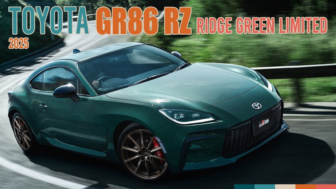 Limited Edition Toyota GR86 RZ "Ridge Green Limited" Announced - YouTube