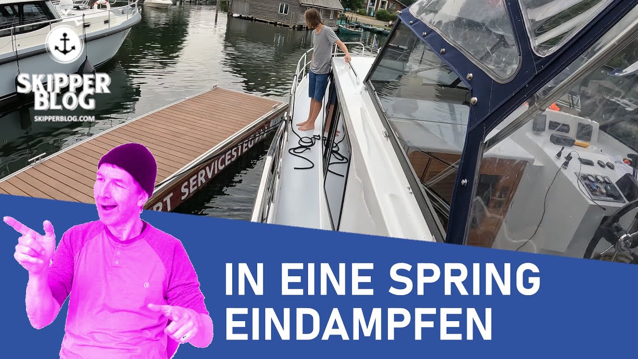 Skippertipp: Anlegen an einen Steg durch "Eindampfen" in eine Spring (z ...