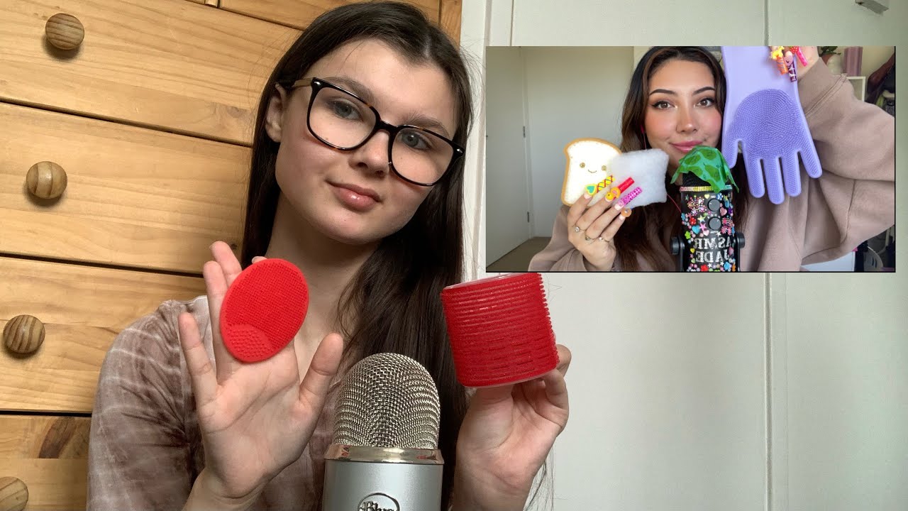 ASMR triggers on the mic ~ collab with @ASMRJADE ️ ️~ - YouTube