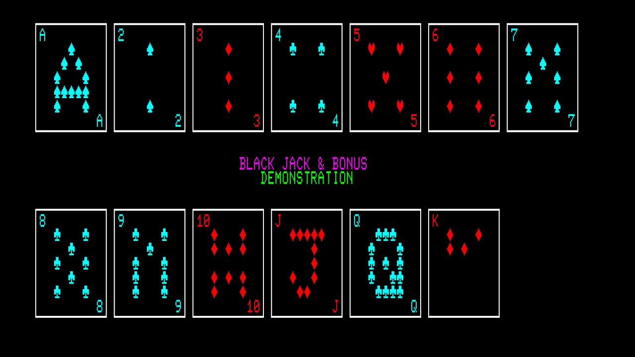 FM 8 Program Library No 2 DEMONSTRATION Blackjack & Bonus 19xx Ascii ...