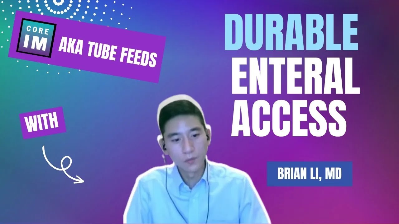 Durable Enteral Access for Tube Feeds - YouTube