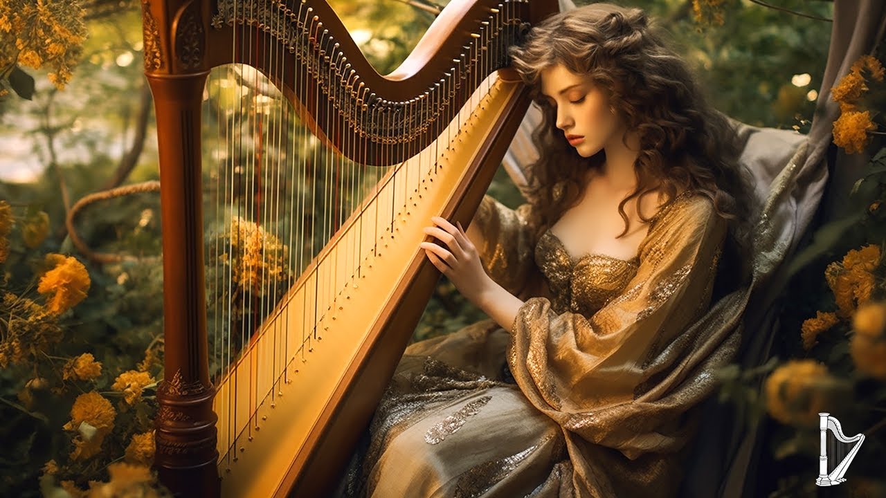 Relaxing Harp Music - Harp Hymns - Beautiful Harp Background Music for ...