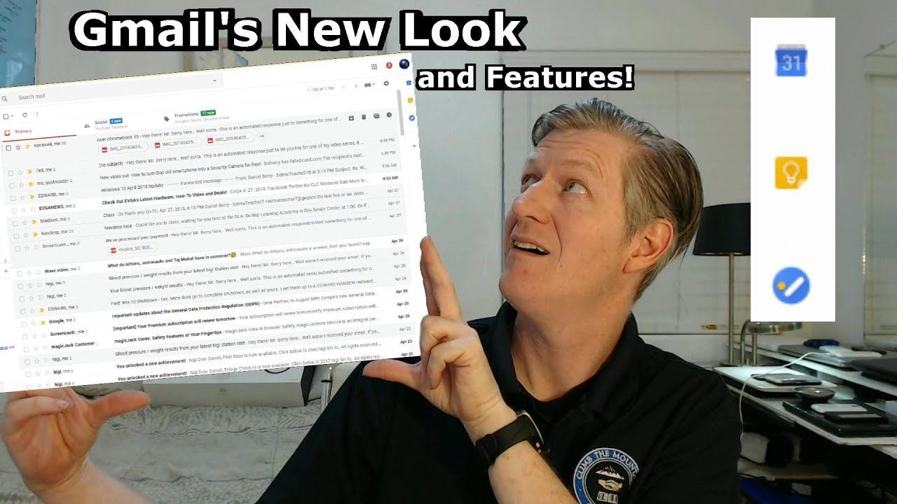 Gmail's New Look and Features! 2018 - YouTube