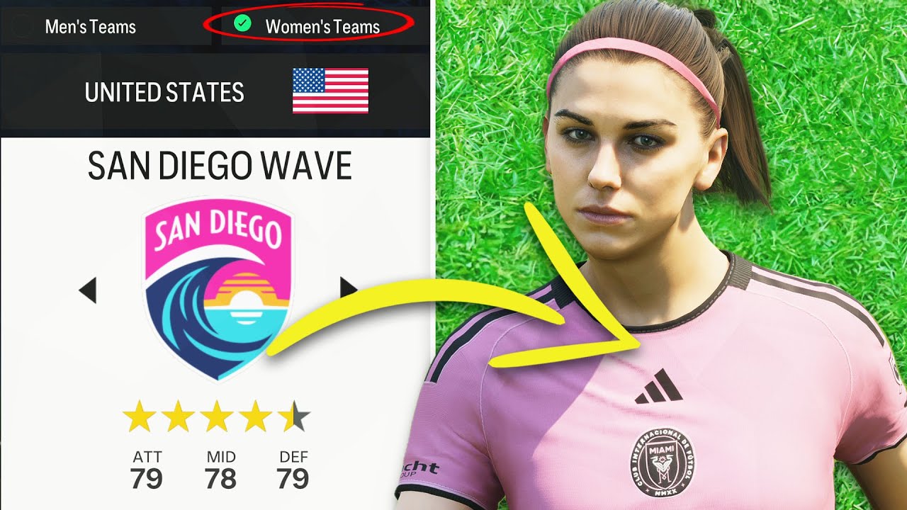 How To Use Women's Players In FC 24 Career Mode On Console - YouTube