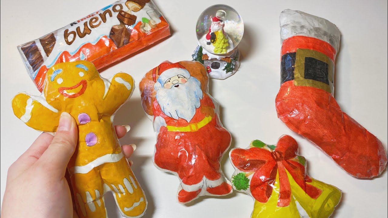 특별🎄크리스마스🎄에디션 종이스퀴시 ️ SPECIAL CHRIATMAS EDITION Paper Squishy 선물 초콜릿 바 ...