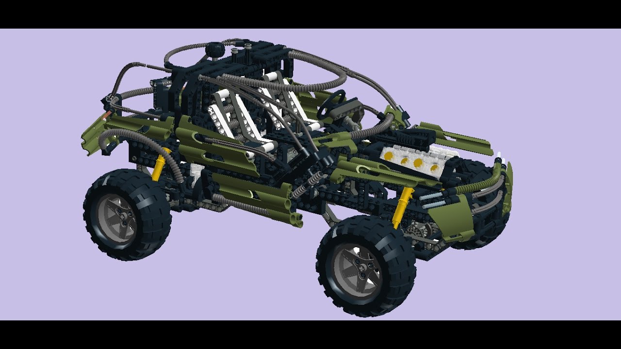 Lego technic 8466 - 4 X 4 Off Roader - LDD speed build - YouTube