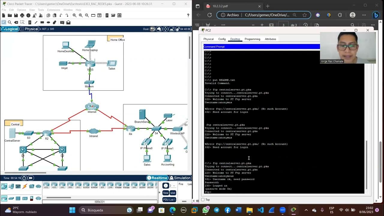 ejercicio 3 cisco - YouTube