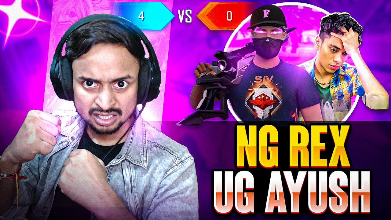 RG GAMER VS UG AYUSH + NG REX 😈🔥 @CarryMinati @-REX_ @UnGraduateGamer ...