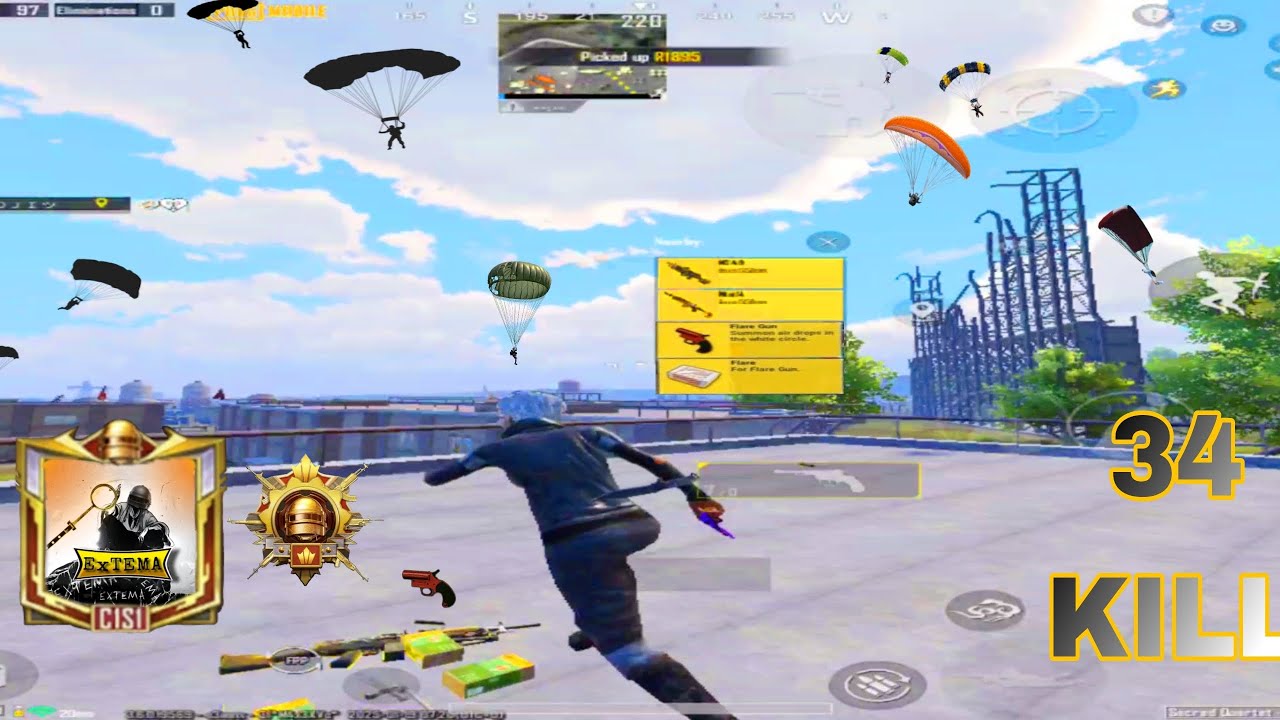 34 kILLs! 😱 ERANGEL GAMPLAY IN UNRANGED MODE / END Zarror Dekhna ...