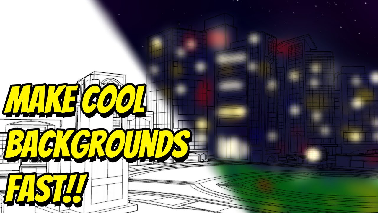 Make Backgrounds For Your Webtoon Fast!! - YouTube