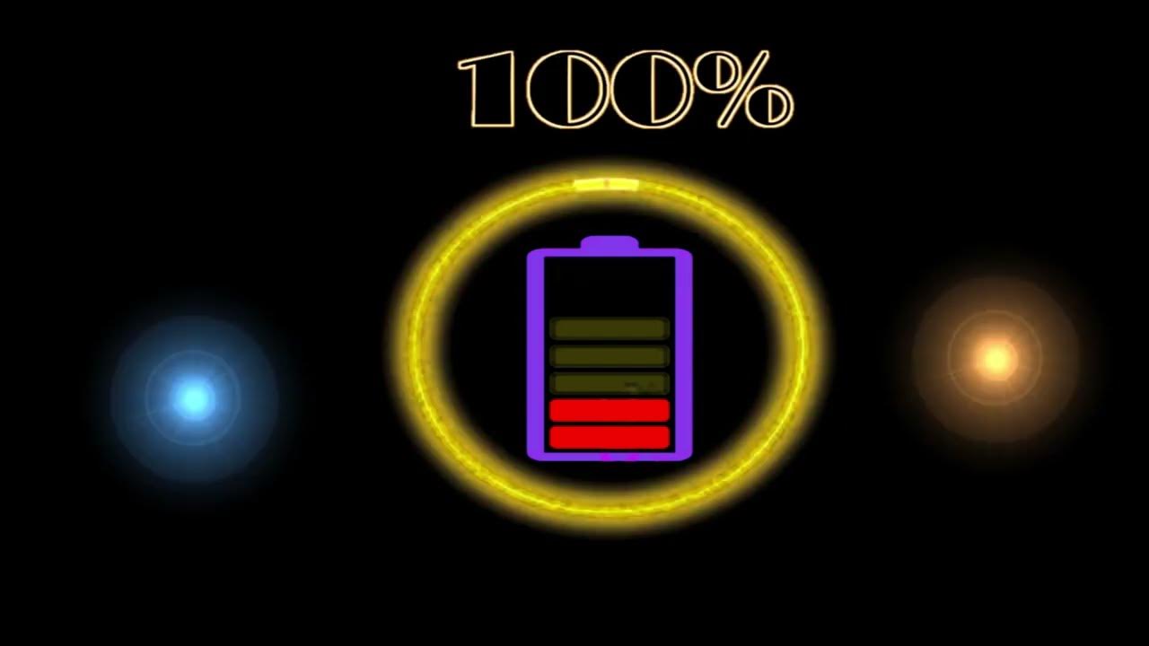 Battery charging animation - YouTube