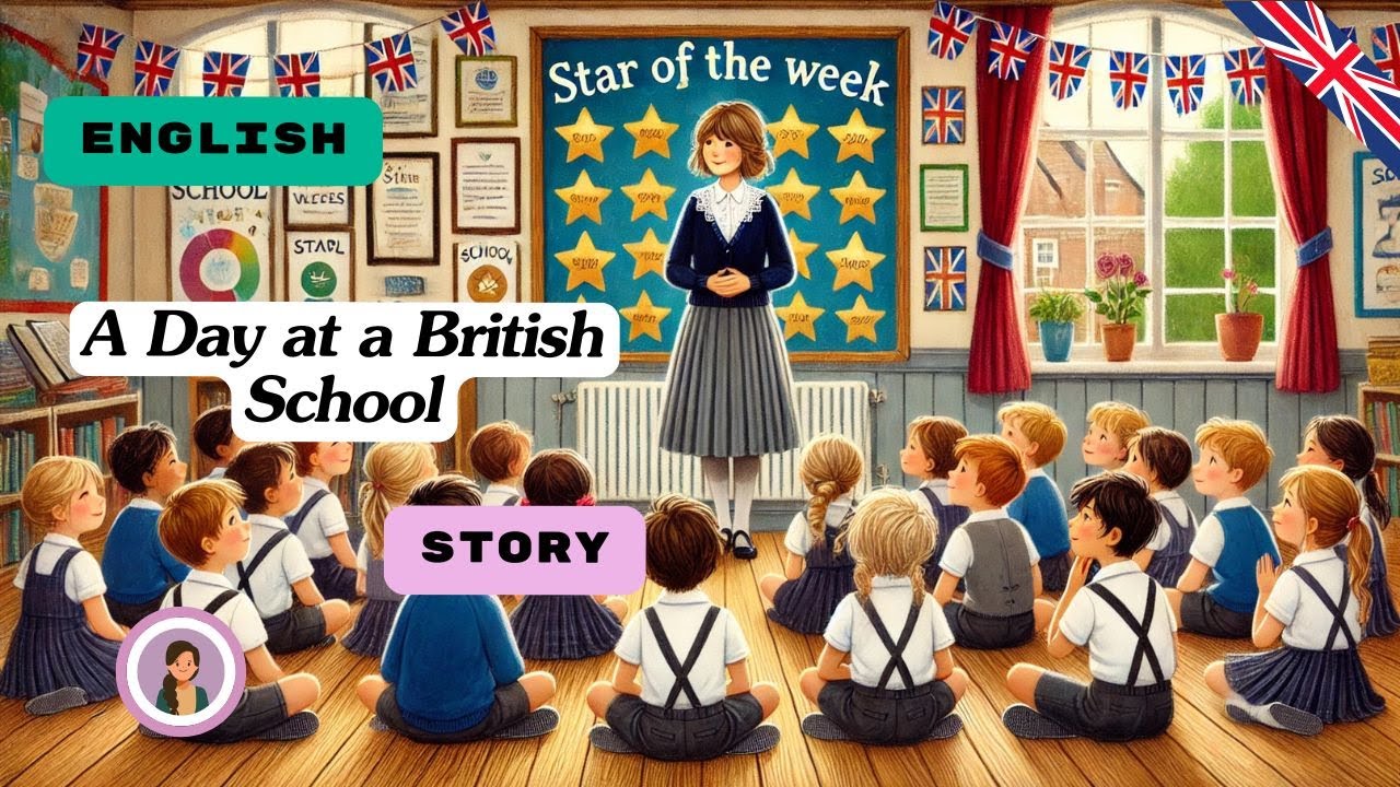 A Day at a British School 🇬🇧 | Learn British English Vocabulary ...