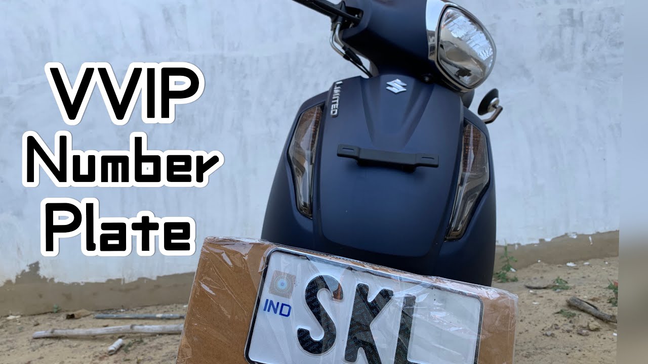 Vvip Number Plate For Access 125 - YouTube