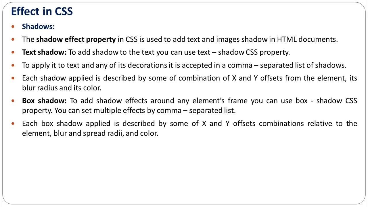 MSCIT, MSCIT-103, Block-03, Unit-07, CSS mage Opacity, Rounded Corners, Shadows, Transitions ...