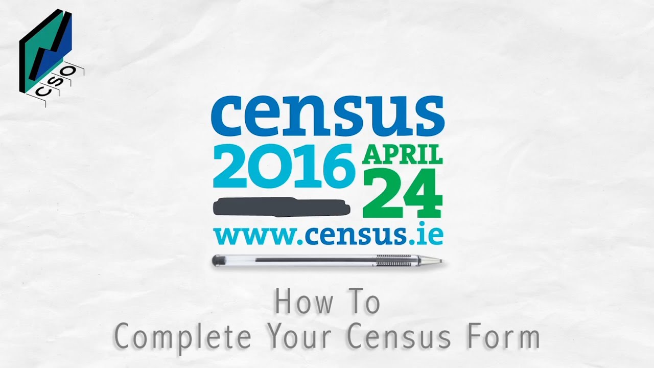 Census 2016 how to fill out the census form - YouTube