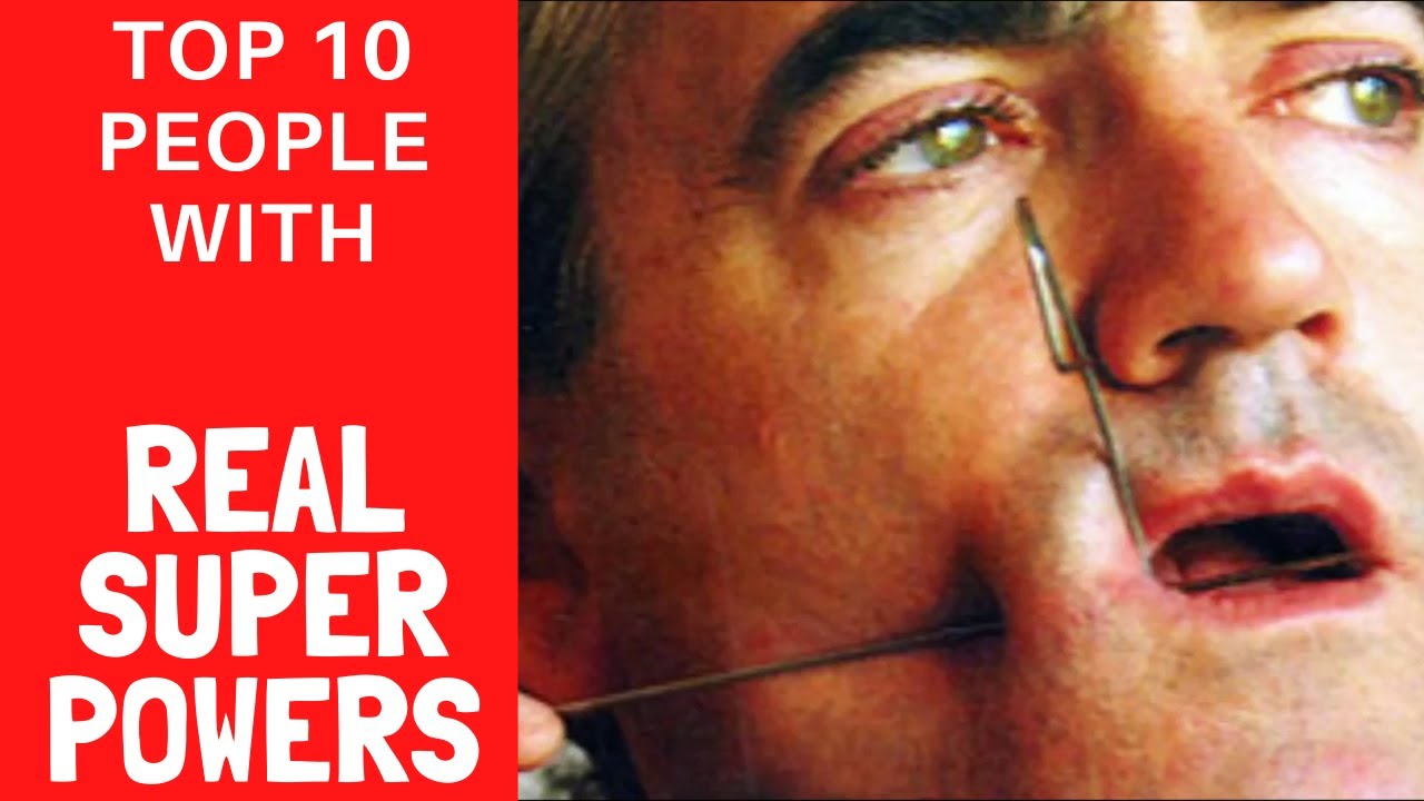 Top 10 People With Real Life Superpowers - YouTube
