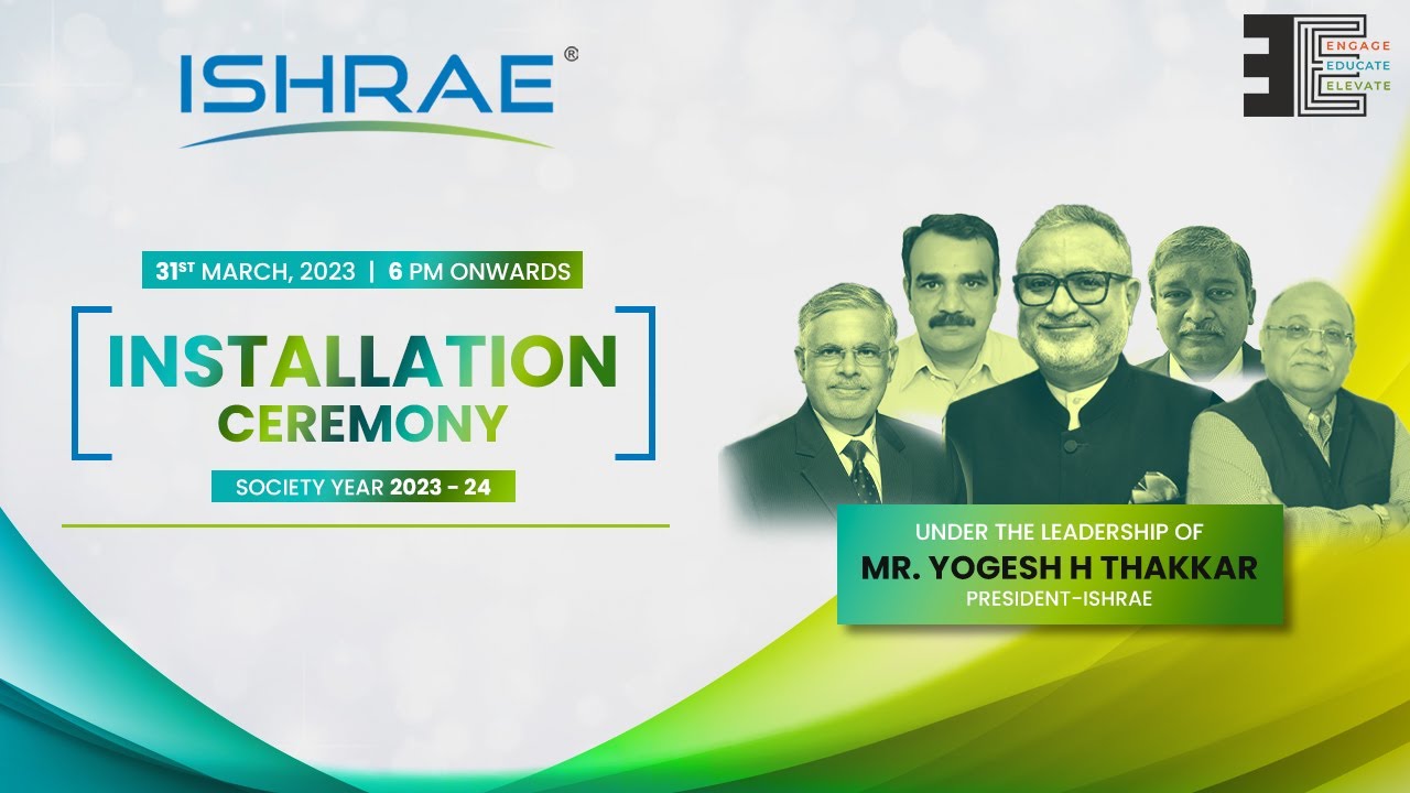 ISHRAE Installation Ceremony SY 2023-24 - YouTube