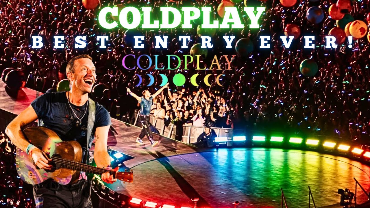 Coldplay’s EPIC Live Entry | Music of the Spheres Tour 2025 | Coldplay Concert in India - YouTube
